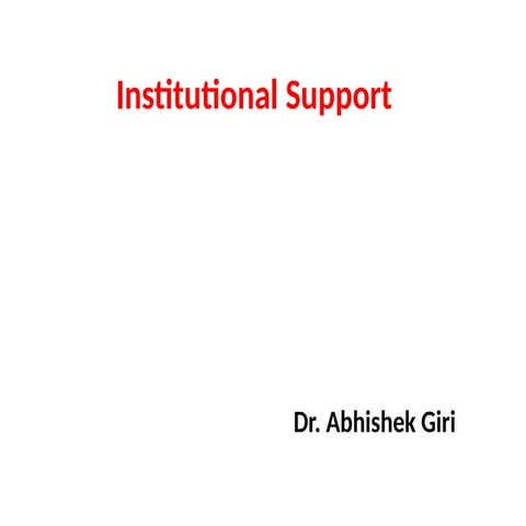 Institutional support for pisciculture development in India | PPTX