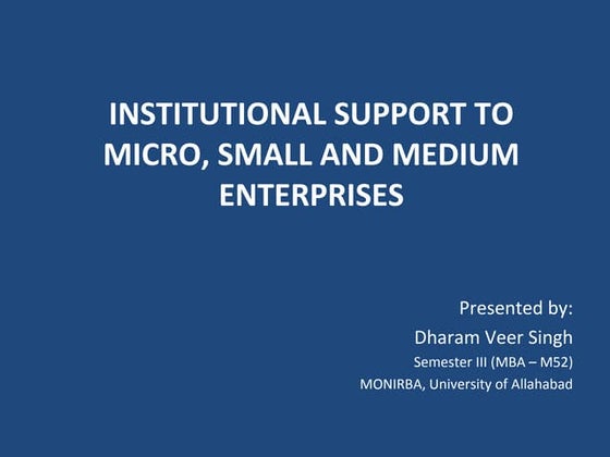 Small industries services institutes | PPT