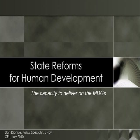 State Reforms for Human Development (UNDP presentation) | PPT