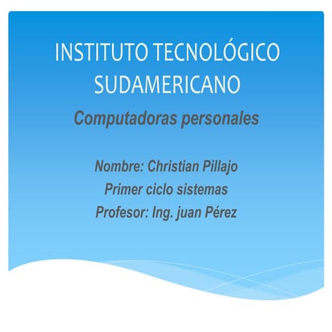 computadoras | PPTX | Computing | Technology & Computing