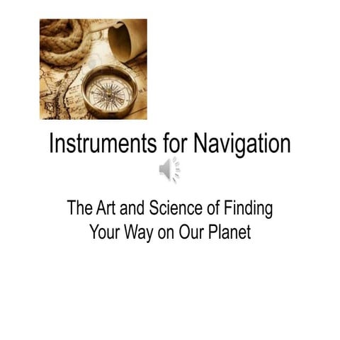 Instruments for navigation + audio | PPTX | Musical Instruments ...
