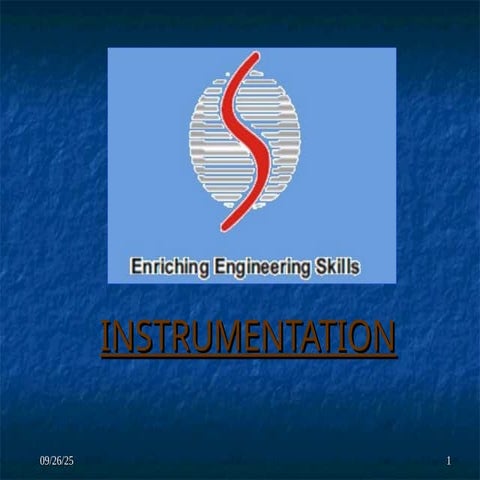 Basics Of Instrumentation | PPS