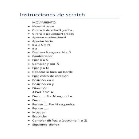 Instrucciones de scratch | DOCX