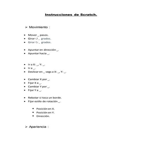 Instrucciones de scratch | DOCX