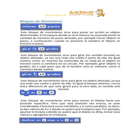 Instrucciones de scratch 2 | DOCX