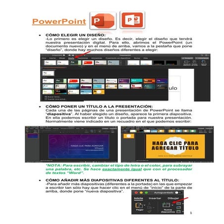 Instrucciones PowerPoint | PDF