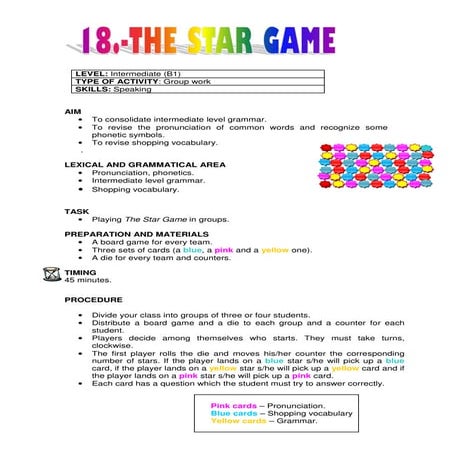 The Star Game Teacher's Worksheet | PDF