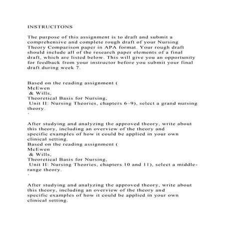 INSTRUCITONSThe purpose of this assignment is to draft and submi.docx