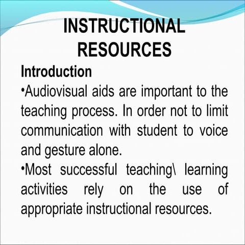 Instructional materials | PPT