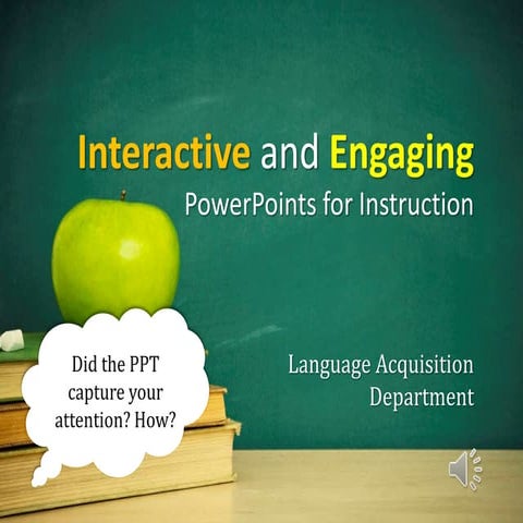 How to Design Engaging and Interactive PPT for Education | PPTX