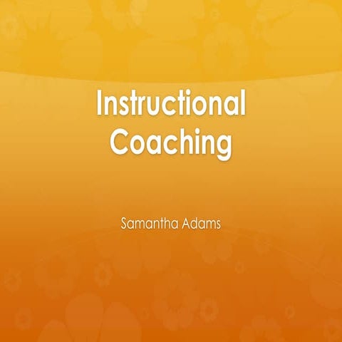 Instructional coaching presentation | PPTX