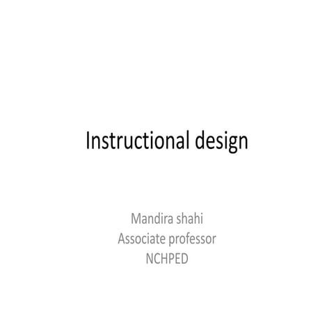 Instructional design | PPT