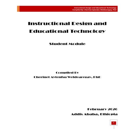 Instructional Design and Educational Technology: Student Module.pdf