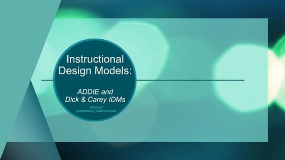 The Analysis Phase Of The Addie Instructional Design Model Ppt