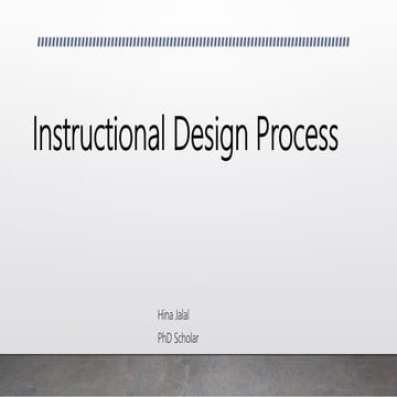 Instructional design process | PPT