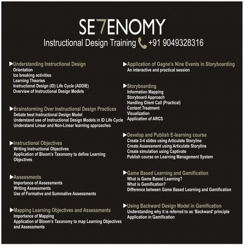 Instructional design training | PDF | Education