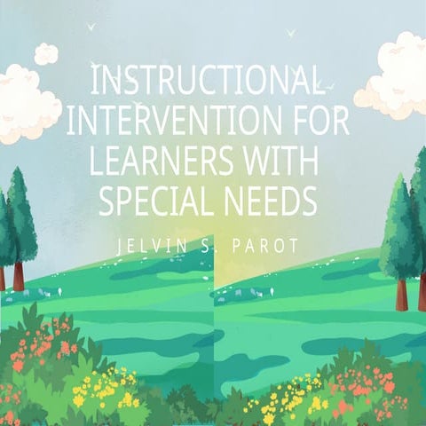 Instructional Intervention for Learners with Special Needs.pptx