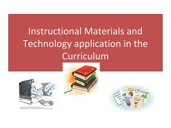 Different Types of Instructional Materials | PPTX | Science