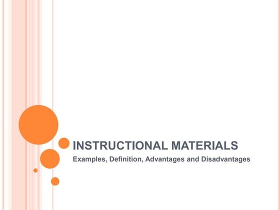 Common types of instructional materials | PPT
