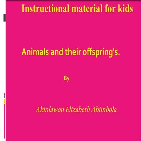 Instructional material for kids | PPT