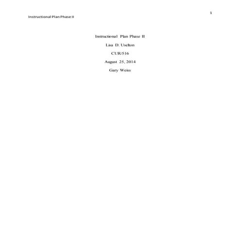Instructional plan phase ii | DOCX