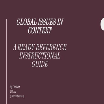 What is a global issue english A ib presentation | PDF