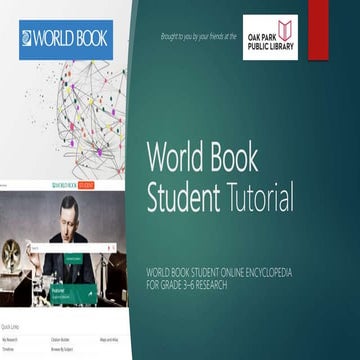 Instructional presentation world book student | PPT
