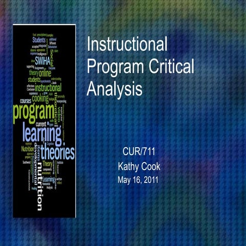 Instructional Program Critical Analysis | PPT