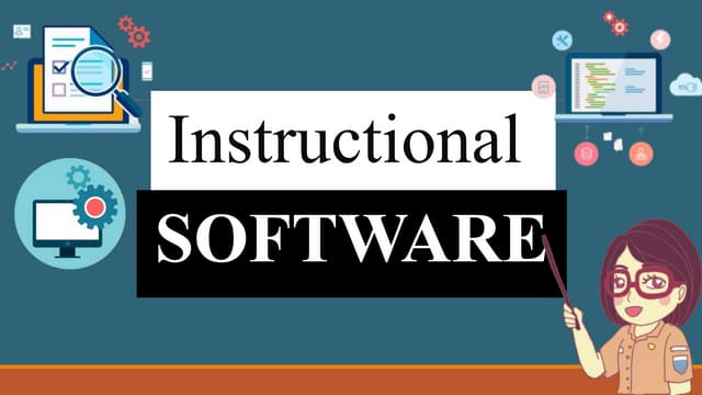 Ed.tech.ii chapter 6 (instructional software for classroom use) | PPTX