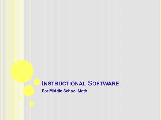 Ed.tech.ii chapter 6 (instructional software for classroom use) | PPTX
