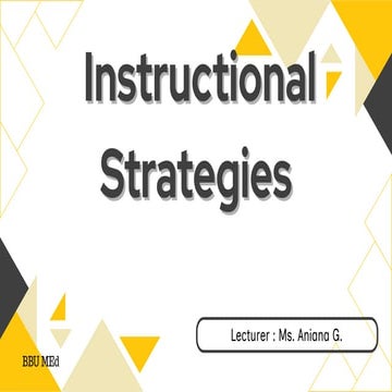 Comprehensive Instructional Strategies for Effective Teaching and ...