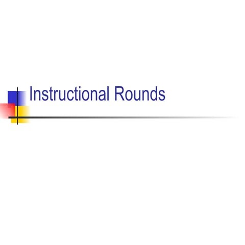 Instructional support, rounds | PPS | Education