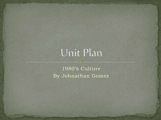 Unit plan powerpoint | PPT