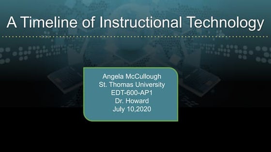 History of Instructional Design and Technology | PPTX | History | Genres