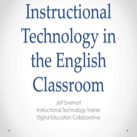 Instructional Tech in English | PPTX