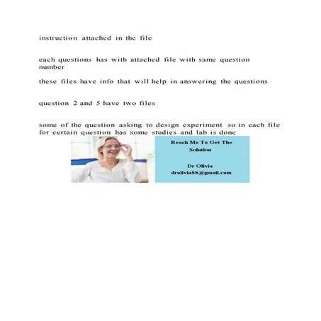 instruction attached in the file each questions has with attac | DOCX