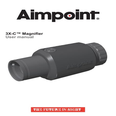 Instruction manual | Aimpoint 3X-C | Optics Trade | PDF