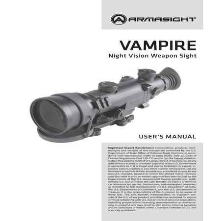 Instruction Manual ARMASIGHT VAMPIRE NV Weapon Sights | Optics Trade.pdf