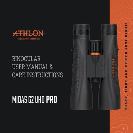 Instruction Manual | Athlon Midas G2 UHD PRO | Optics Trade | PDF