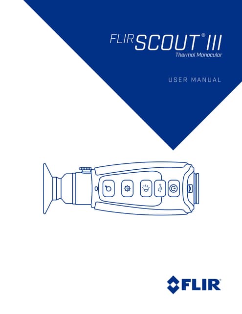 Quickstart Guide | Flir Scout III | Optics Trade | PDF