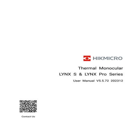 Instruction Manual | Hikmicro Lynx S Thermal Monoculars | Optics Trade ...
