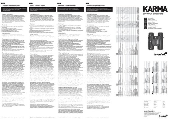 Quick guide | Zeiss Victory Pocket Binoculars | Optics Trade | PDF