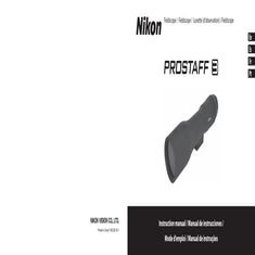 Instruction manual | Nikon Fieldscope ED50 Spotting Scopes | Optics ...