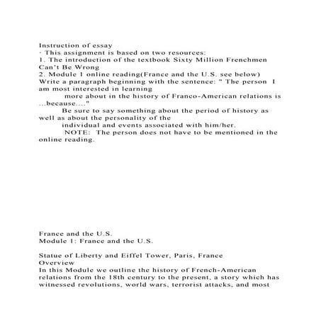 Relationship between France and the USA in the world press | PDF