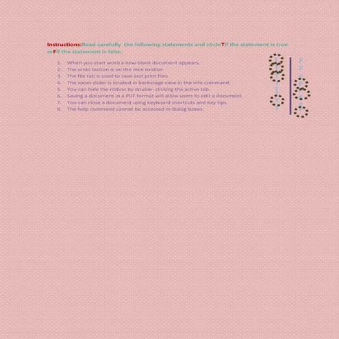 True or False Activity 3 | DOCX