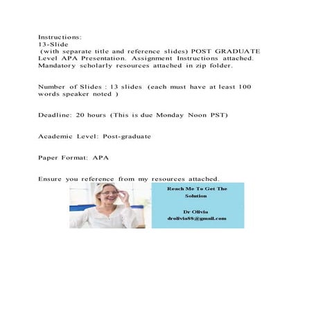 Instructions 13-Slide (with separate title and reference slides | DOCX ...