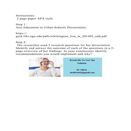 Instructions 2 page paper APA styleStep 1 Arts Education i.docx