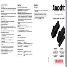 Instructions AIMPOINT CompM4, CompM4s | Optics Trade | PDF