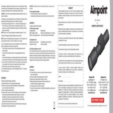 Instruction Manual | Aimpoint Acro P-2 | Optics Trade | PDF