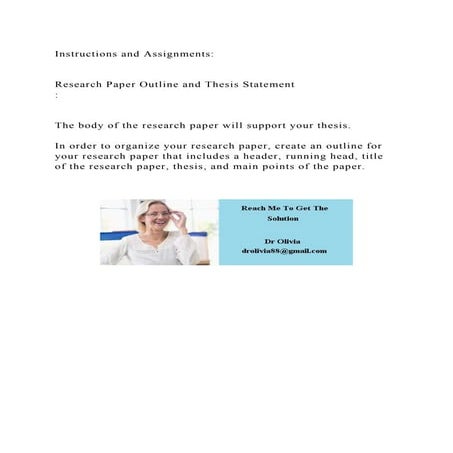 Instructions and AssignmentsResearch Paper Outline and Thesis.docx